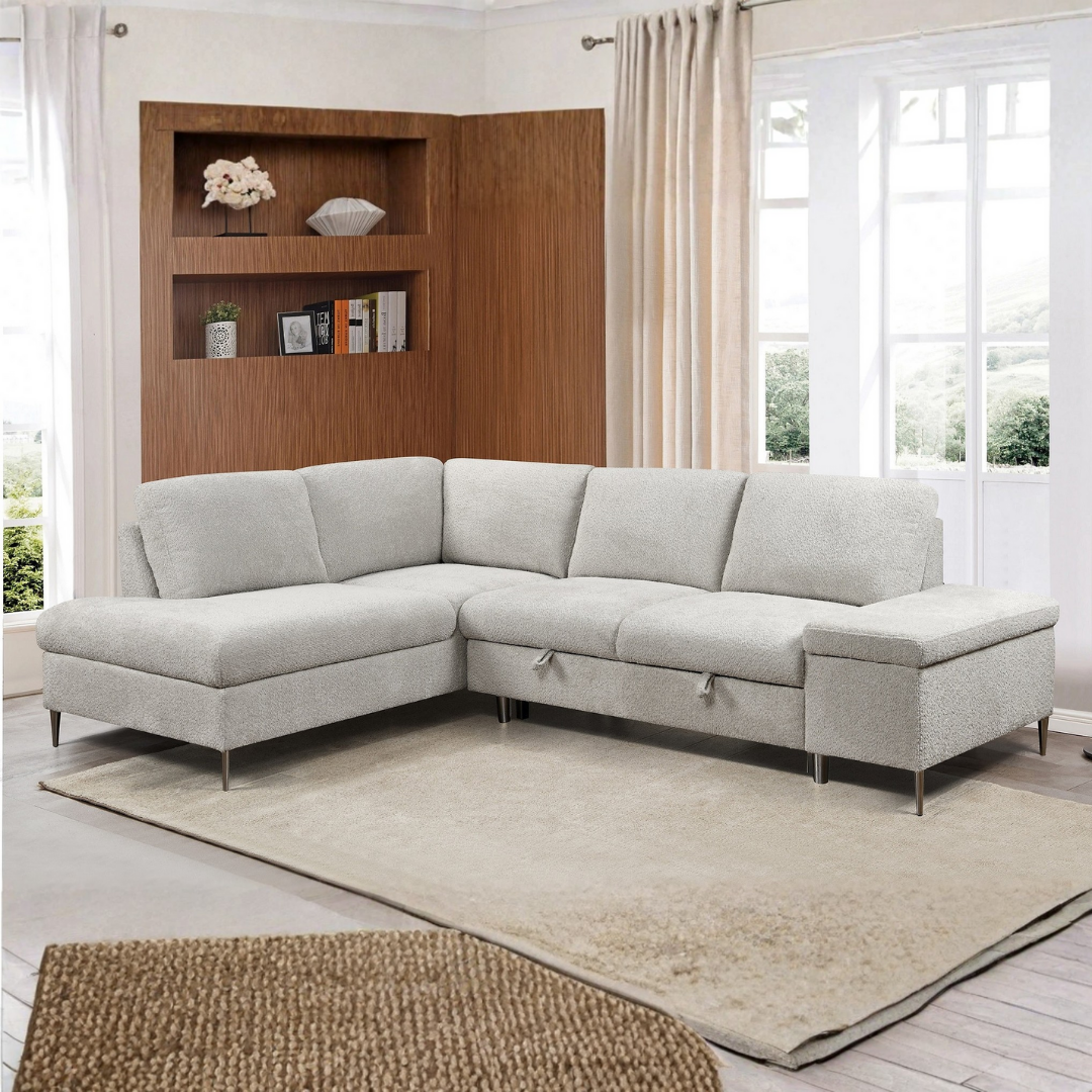 Kivel Sectionnel Sofa-lit Gris – Prix Liquidation – Bonito